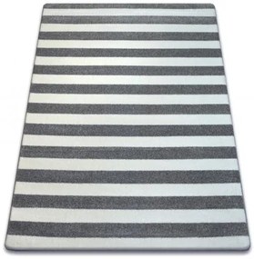 koberec SKETCH F758 Pásy šedá/bílá velikost 200x290 cm | krásné koberce cz