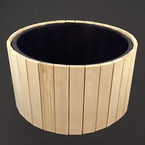 AMADEA Dřevěný designový obal s plastovou nádobou uvnitř, 64x64x35 cm