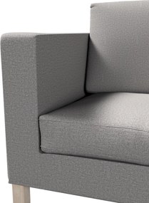 Potah na pohovku IKEA  Karlanda 2-místná, krátký barva šedá látka pletený vzor
