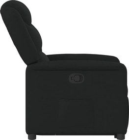 Zvedací polohovací křeslo černé textil 3303196