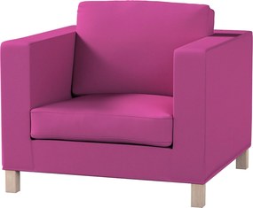 Potah na křesko IKEA Karlanda, krátký barva růžová látka pletený vzor