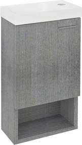Sapho Latus - Umyvadlová skříňka XI 30x53x17 cm, 1x dvířka, dub stříbrný LT711-1111