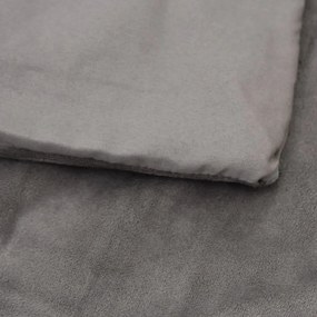 vidaXL Zátěžová deka s povlečením šedá 120 x 180 cm 9 kg textil [350825]