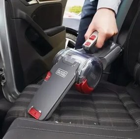 BlackDecker Pivot PV1200AV-XJ černá-červená / Autovysavač 12V / 0.44 l