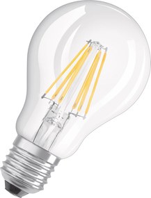 OSRAM LED žárovka Base Classic A60, E27, 6,5 W, 806 lm, 2700 K, čirá, 2 ks