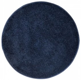 Kusový koberec Eton Lux tmavě modrý kruh Kruh 57 cm průměr - SLEVA
