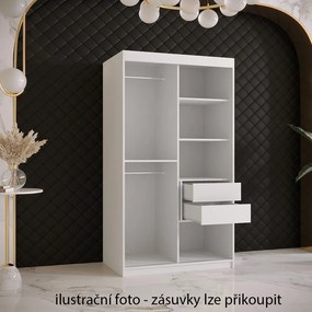 Šatní skříň Bluszcz | 100 cm | bílá
