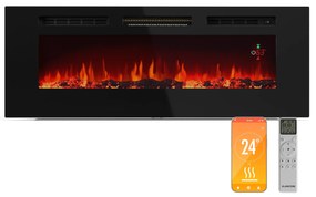 Klarstein Inteligentní elektrický krb Galeras, 2 nastavení teploty, 16 - 30°| Iluze plamene LED, Možnost připojení k IOT