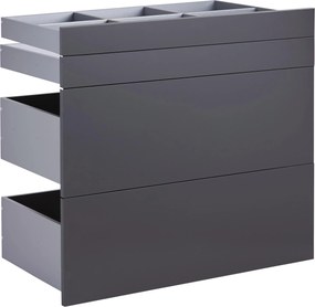 XXXLutz SADA ZÁSUVEK, antracitová, 90,9/82/46,8 cm Hom`in - Šatní skříně - 0026470041JW