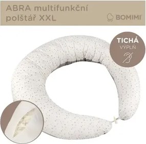 Bomimi ABRA multifunkční polštář XXL, HVĚZDIČKY bílá/šedá