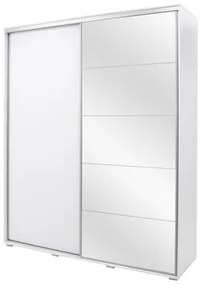 Posuvná skříň se zrcadlem ONTARIO 23 bílá 200 cm