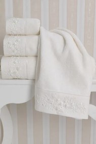 Soft Cotton Bambusový ručník MASAL 50x100 cm Bílá, 550 gr / m², Bambusové vlákno - 40% bambus / 60% výběrová bavlna