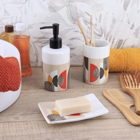 Dávkovač mýdla Trendy, kombinace barev/s černými prvky, 320 ml