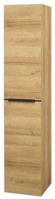 Mereo Mereo, Mailo, koupelnová skříňka vysoká 170 cm, bílá, dub, antracit, CN524LPB