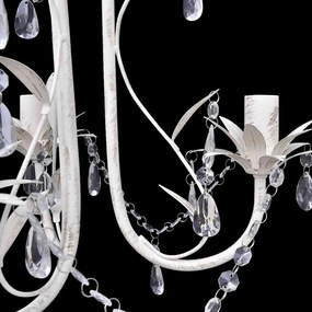 Elegantní, křišťálový lustr bílý 240686
