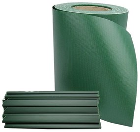 Bestent Stínící fólie na plot 19cm x 35m Green 450g/m2 + spony
