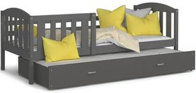 Dětská postel KUBU P2 190x80 cm ŠEDÁ ŠEDÁ