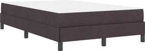 Postel s boxspringem Tmavě hnědá 120 x 190 cm textil 3398475