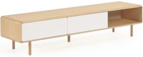 Jasanový TV stolek Kave Home Anielle 180 x 42 cm