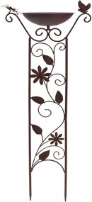 Weltbild Dekorativní pítko pro ptáky s květinami a motýlem