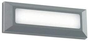 ACA Lighting LED přisazené svítidlo SLIM 3W/230V/3000K/200Lm/110°/IP65/IK08, šedé