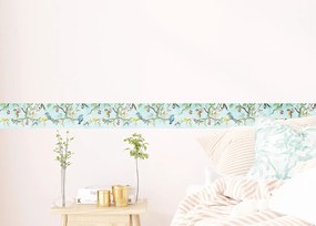 Samolepící bordura na zeď Modří Jarní Ptáci | 5 m x 13.8 cm | DWB8497