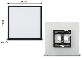 Brilagi - LED Stmívatelné svítidlo SLIMFRAME LED/25W/230V 30x30 cm černá + DO