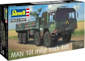 REVELL Model nákladního auta MAN 10T Milgl 8x8 / Plastikový model / Mě