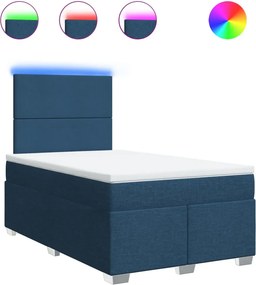 Box spring postel s matrací černá 120x190 cm textil 3292726