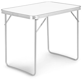 Campingový rozkládací stůl Tena 70x50 cm bílý