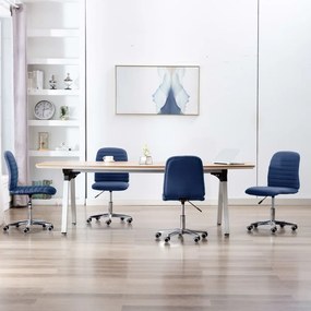 vidaXL Jídelní židle 4 ks textil [3056533] Barva: Modrá