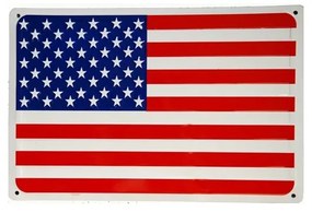 Plechová cedule vlajka USA 45cm x 30cm