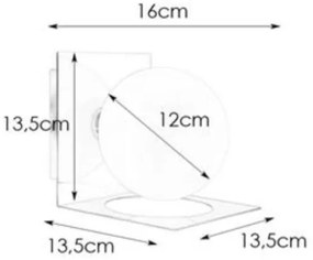 Markslöjd 108085 - Koupelnové nástěnné svítidlo ZENIT 1xG9/18W/230V IP44