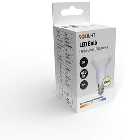 Solight LED žárovka reflektorová, R50, 5W, E14, 4000K, 440lm, bílé provedení