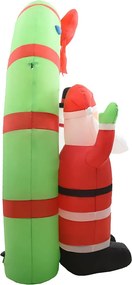Vánoční nafukovací Santa a sněhulák brána LED 300 x 90 x 223 cm 289303