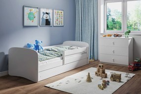 Dětská postel s úložným prostorem Sen 140X70 cm, bílá