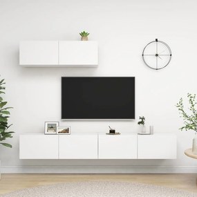 TV skříňky 3 ks bílé kompozitní dřevo 3078703