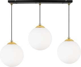 Závěsná Lampa Trojitý Stropní Lustr Stropní Svítidlo Koule Zlato Chrom Led