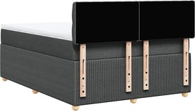 Box spring postel s matrací tmavě šedá 140x200 cm textil 3287487