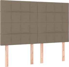 Box spring postel s matrací taupe 140x200 cm textil 3131997