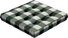 Sedák Kuba s úchytem barva zelená látka vzorované