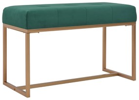 Lavice 80 cm zelená sametová 247555