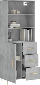 vidaXL Skříň highboard 69,5 x 34 x 180 cm kompozitní dřevo [3189431] Barva: Bílá