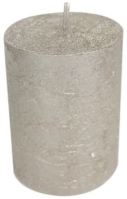 Metalická svíčka Champagne  - Ø10*20cm