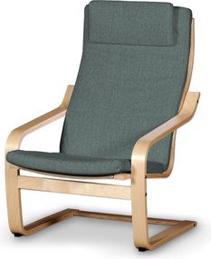 Sedák na křeslo IKEA Poäng II barva modrá látka pletený vzor