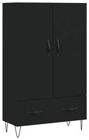 vidaXL Skříň highboard černá 69,5 x 31 x 115 cm kompozitní dřevo