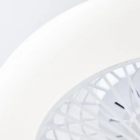 Brilliant G60020/05  Stmívatelné LED svítidlo SALERNO BÍLÉ &amp; reverzní VENTILÁTOR + funkce LED