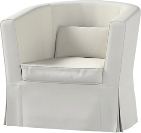 Potah na křeslo IKEA Ektorp Tullsta barva šedá látka lesklé, pletený vzor, sametová