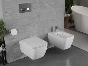 Mexen MARGO, závěsné wc s pomalu padajícím WC sedátkem, 51 x 35 cm, bílá, 30420900