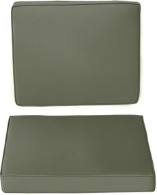 Outsunny Sada 2 ks sedáků, 56 x 52 cm polštáře s zipem, potah z látky, 7 cm silné polštáře, pratelné sedáky pro domov, zahradu, auto, kancelář, pohovk